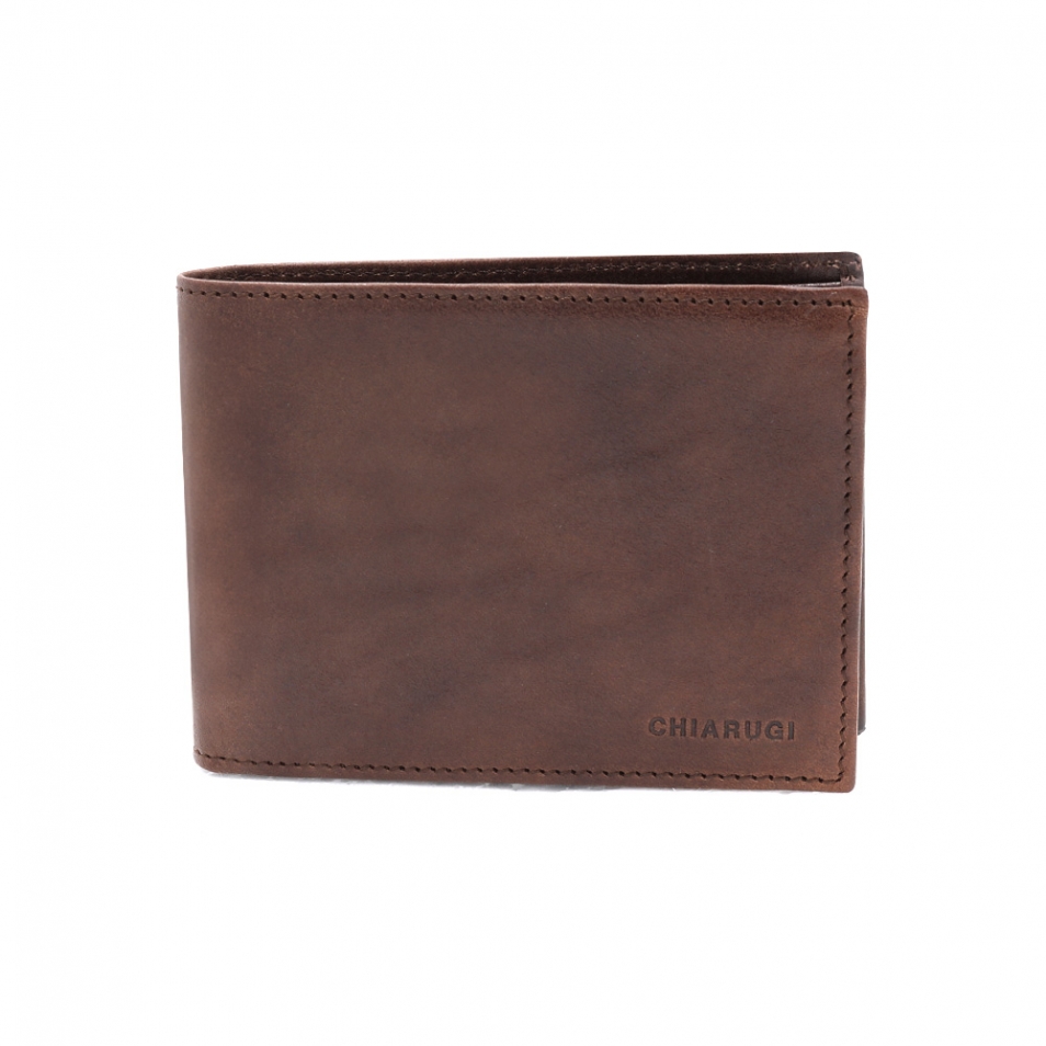 Sassicaia dark brown leather wallet. Chiarugi by Original Tuscany Made ...